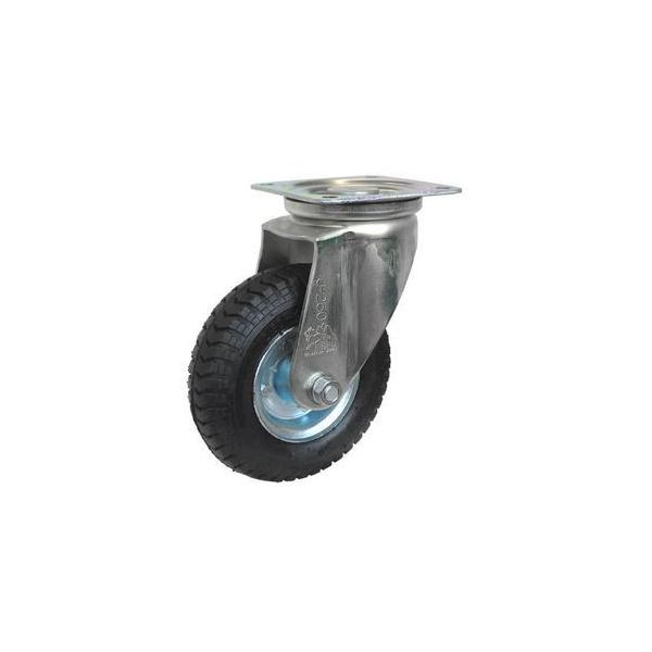 在庫状況：お取り寄せ/取引先在庫あり3日〜5日で出荷/◆空気入車輪は空気圧のクッションにより凹凸のある床面に対し衝撃をやわらげます。/[AIJ2504]