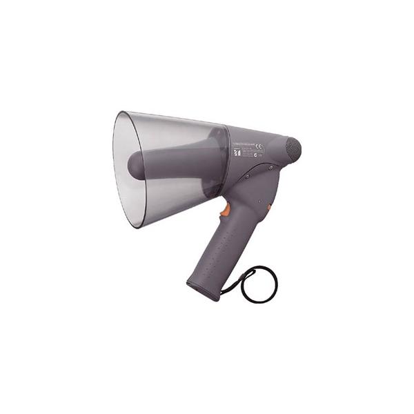 在庫状況：お取り寄せ/◆定格出力6Wで小型、軽量の防滴メガホン◆付属のバッテリースペーサーを使用すると、単3形乾電池4本でも使用可能◆ハンドル、マイクに抗菌処理を施していますので、衛生上安全/[ER1106]