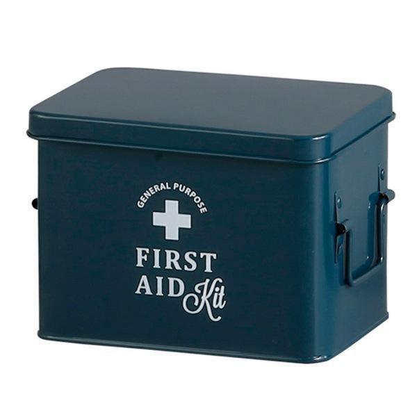 在庫状況：お取り寄せ/7日〜10日で出荷/※※プリント部分はアンティーク調仕上げです。にじみ、かすれのような箇所は加工であり、不具合ではございませんのでご了承ください。◆懐かしさを感じるレトロ可愛い救急箱です。◆仕切り トレイ付きで薬を整理...