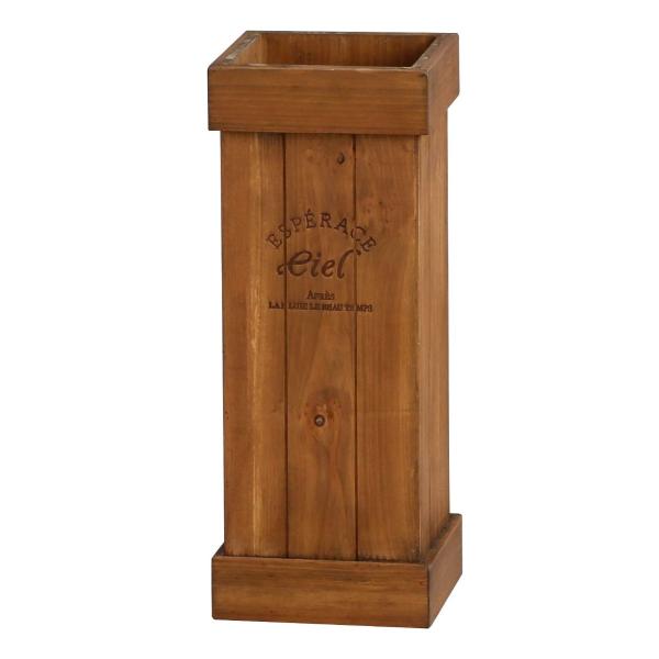 在庫状況：お取り寄せ/7日〜10日で出荷/※※木目のバランスや色合いに個体差がある場合があります。◆焼印が上品な印象で、木のぬくもり溢れる傘立てです。◆カラーはナチュラルとブラウンの全2種類からお選びいただけます。◆傘立ての底に取り外し可能...