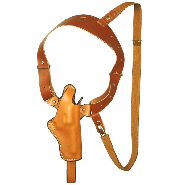 在庫状況：お取り寄せ/お届け：約1ヶ月/※画像はイメージです。実際の商品とは異なる場合がございます。イーストA シルエットサムブレイク ショルダーホルスター ブラウン(リボルバー2.5~3インチ、357/44MAG)です。