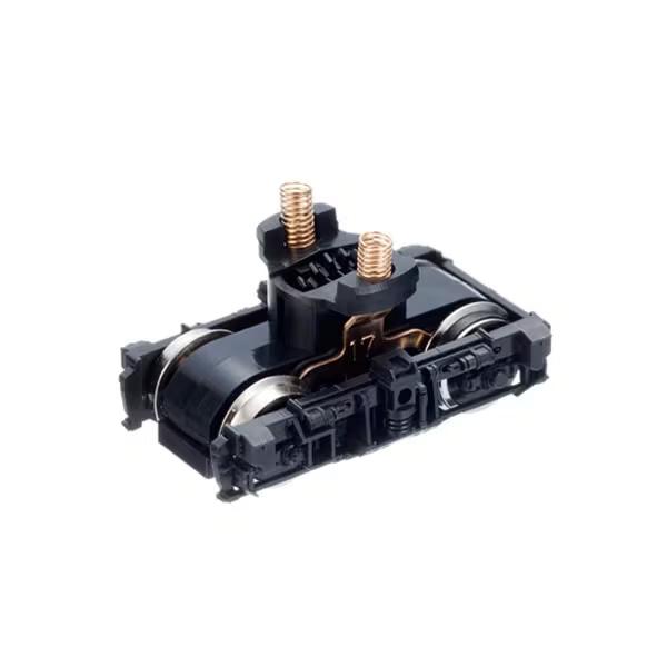 在庫状況：お取り寄せ/お届け：約1ヶ月/2025年11月 発売/※画像はイメージです。実際の商品とは異なる場合がございます。トミックスの分売パーツ、 DT115B2形動力台車(黒台車枠・銀色車輪・プレート輪心)です。