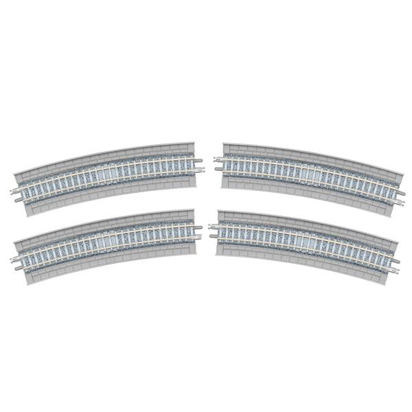 在庫状況：在庫僅少/2021年11月 発売/※画像はイメージです。実際の商品とは異なる場合がございます。トミックスのファイントラックシリーズ、高架橋付PCレール HC541-15-PC(F) (4本セット)です。