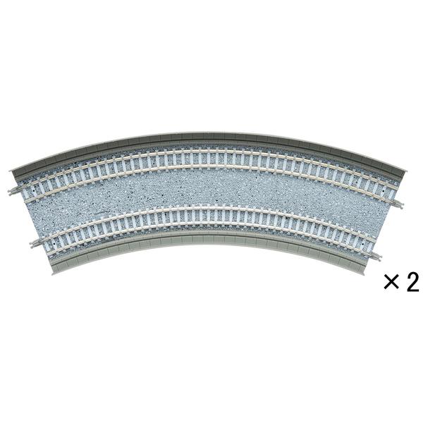 在庫状況：在庫あり/2018年09月 発売/※画像は旧製品です。実際の商品とは異なる場合がございます。トミックスの複線カーブレールDC317・280-45(F)(2本セット) です。