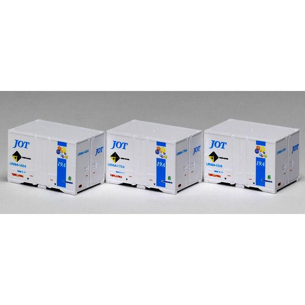 在庫状況：在庫僅少/2017年03月 発売/※画像はイメージです。実際の商品とは異なる場合がございます。トミックスのNゲージコンテナ、私有 UR19A-1000形コンテナ(日本石油輸送・スカイブルー・3個入)です。