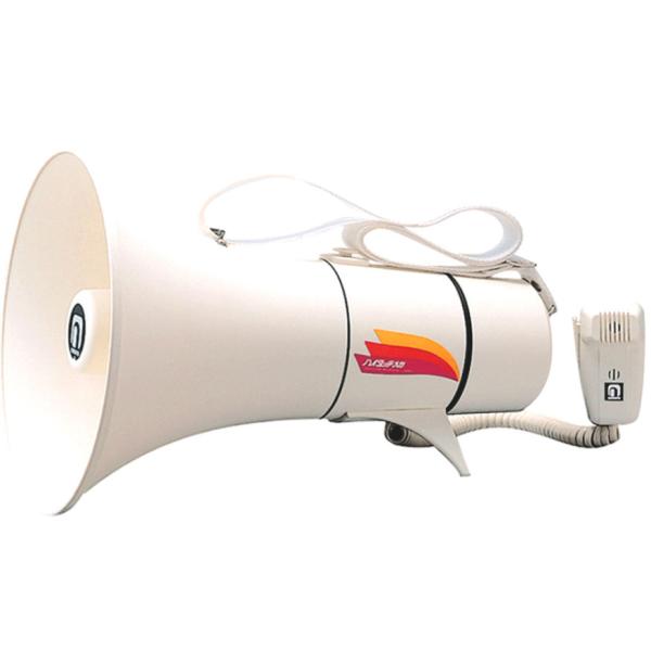 在庫状況：お取り寄せ/1996年09月 発売/※乾電池は別売りです。※充電池のご利用はお控えください。◆肩に掛けても置いても使えるショルダータイプメガホン◆全長が短く重さ約1.1kg(乾電池別)のコンパクト軽量設計◆スライドロック式のスイッ...