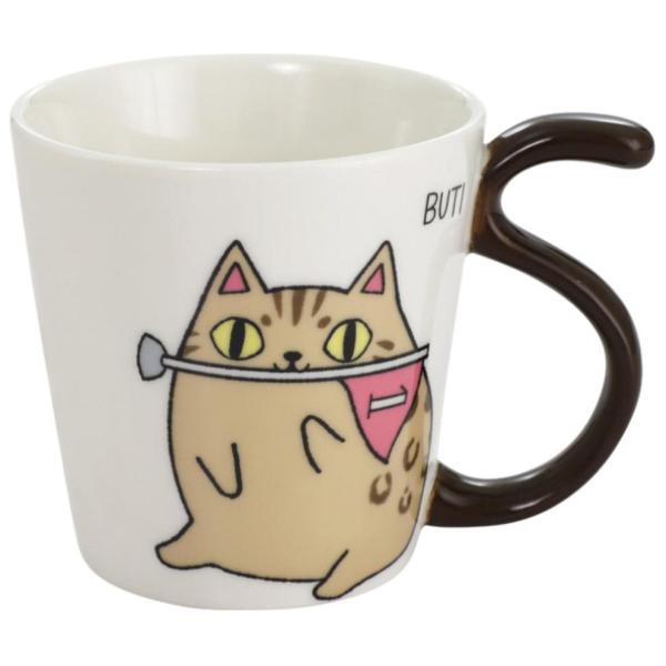 在庫状況：お取り寄せ/5日〜7日で出荷/※こちらの販売ページはマグカップ、となりの3兄弟butiとなります◆猫好き必見☆癒やしのマグカップ◆世界共通Kawaiiねこワールド◆しっぽのカタチの取っ手がポイント/[SIPPOMUG1A2E]