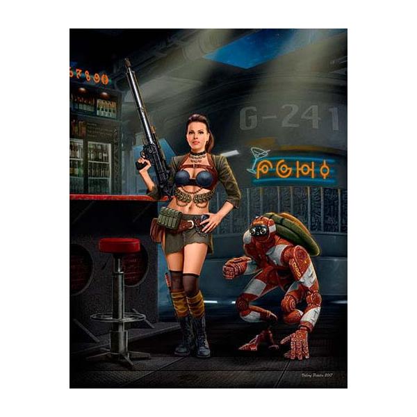 在庫状況：お取り寄せ/※画像はイメージです。実際の商品とは異なる場合がございます。マスターボックス 1/24 宇宙の果ての奇妙な仲間シリーズ1：女ハンターバガラ2体です。