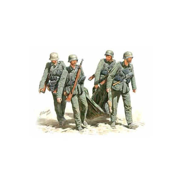 在庫状況：在庫僅少/※画像はイメージです。実際の商品とは異なる場合がございます。マスターボックス 1/35 独・負傷兵搬送5体スターリングラード1942年です。