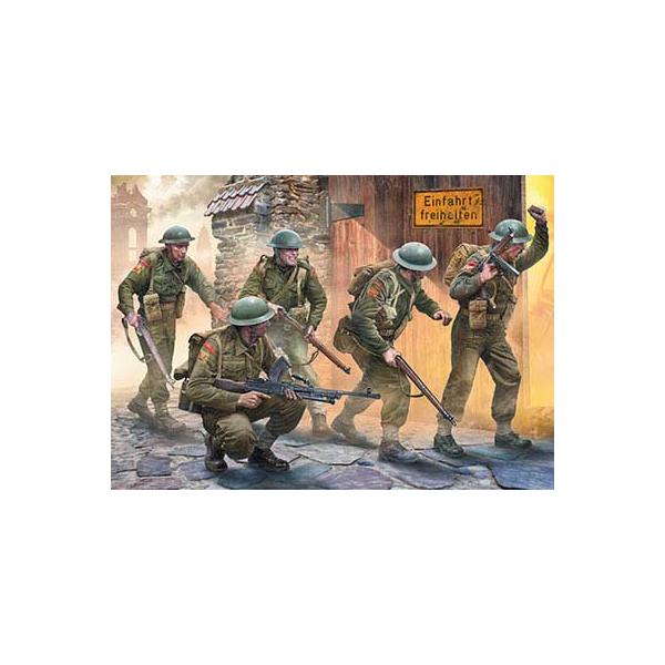 在庫状況：お取り寄せ/お届け：1〜2ヶ月/※画像はイメージです。実際の商品とは異なる場合がございます。マスターボックス 1/35 英・歩兵5体西部戦線1944-45です。