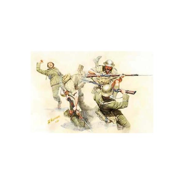 在庫状況：お取り寄せ/※画像はイメージです。実際の商品とは異なる場合がございます。マスターボックス 1/35 白兵戦・独軍vs英軍5体・41-42年北アフリカです。