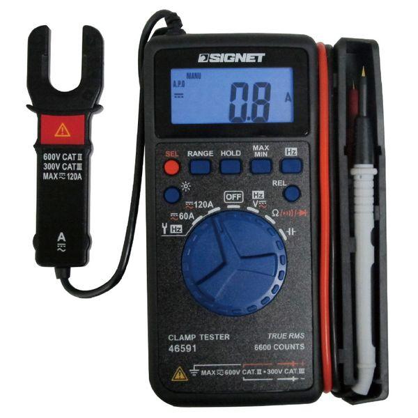 在庫状況：お取り寄せ/3日〜5日で出荷/◆オープンクランプで狭い箇所の電流も楽々測定。◆バックライト機能搭載で暗い場所でも見やすい。◆小型・軽量手の平サイズで使いやすい。/[46591シグネツト]