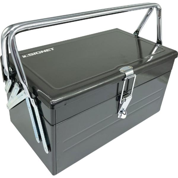 在庫状況：お取り寄せ/3日〜5日で出荷/◆工具の収納、運搬、車載用に。◆高品質でリーズナブルを実現した両開きツールケースです。◆持ち運びに便利で雑に扱っても壊れにくい耐久性抜群のボディーです。/[SG350SIGNET]