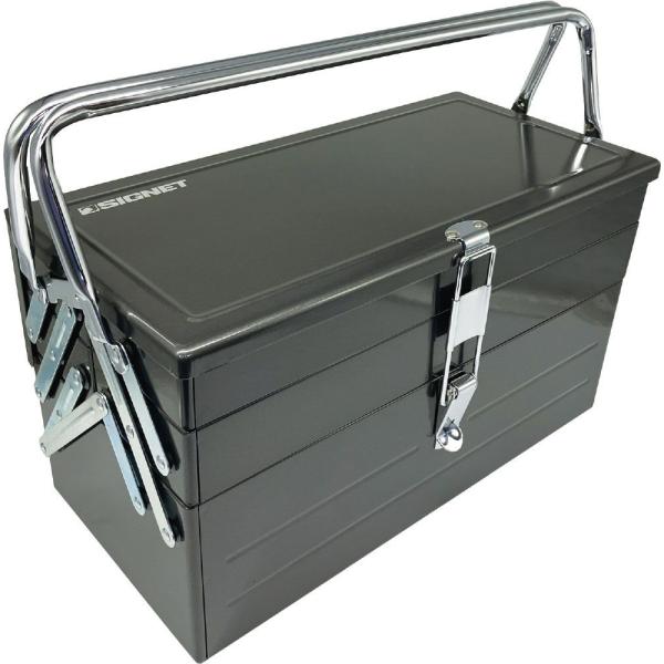 在庫状況：お取り寄せ/3日〜5日で出荷/◆工具の収納、運搬、車載用に。◆高品質でリーズナブルを実現した両開きツールケースです。◆持ち運びに便利で雑に扱っても壊れにくい耐久性抜群のボディーです。/[SG310SIGNET]