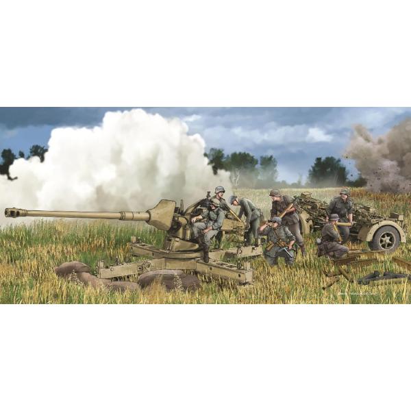 在庫状況：在庫あり/2026年02月 発売/※画像はイメージです。実際の商品とは異なる場合がございます。ドラゴンモデル 1/35 WW.II ドイツ軍88mm対戦車砲 Pak 43/3 L/71 簡易砲架付 アルミ砲身/3Dプリントマズルブ...