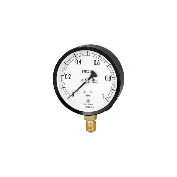 在庫状況：お取り寄せ/取引先在庫あり3日〜5日で出荷/◆ブルドン管の弾性変形(動き)を指針に伝える構造の圧力計で、構造が簡単なため取り扱いが容易です。◆JIS B 7505-1規格品です。/[AE201310MP]