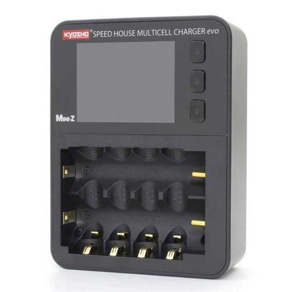 在庫状況：在庫僅少/2025年05月 発売/※画像はイメージです。実際の商品とは異なる場合がございます。京商 SPEED HOUSE マルチセルチャージャー EVO です。