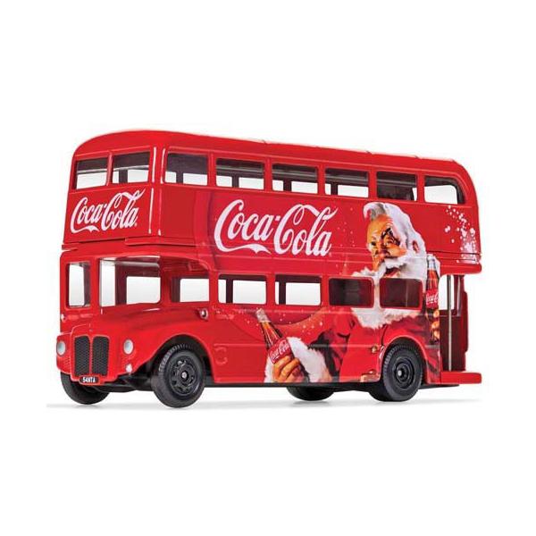 在庫状況：お取り寄せ/2023年08月 発売/※画像はイメージです。実際の商品とは異なる場合がございます。CORGI 1/64 ロンドンバス(2階建て)クリスマス コカ・コーラ です。