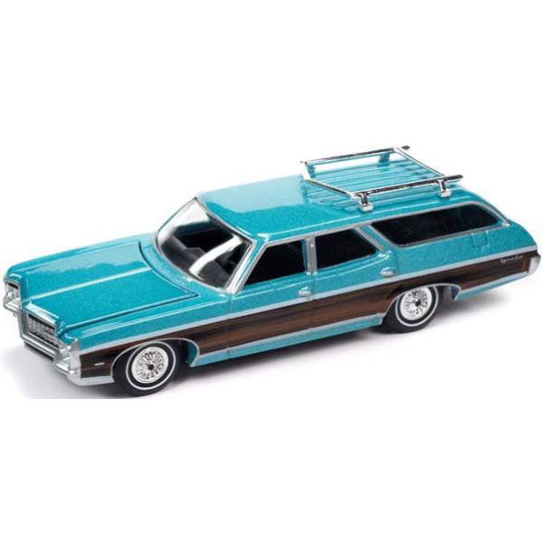 在庫状況：在庫僅少/2024年08月 発売/※画像はイメージです。実際の商品とは異なる場合がございます。Auto World　1/64 1970 シェビー キングスウッド エステート ワゴン ターコイズ/ウッディ です。