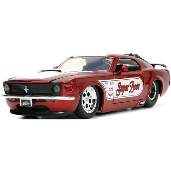 在庫状況：お取り寄せ/2024年03月 発売/※画像はイメージです。実際の商品とは異なる場合がございます。Jada Toys BIGTIME MUSCLEシリーズ 1/24 1970 フォード マスタング ボス 429 レッドメタリック/グ...
