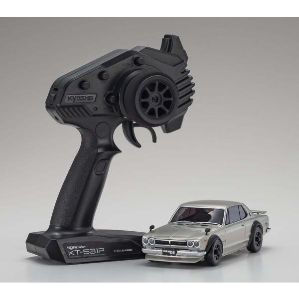 在庫状況：在庫あり/2025年01月 発売/※画像はイメージです。実際の商品とは異なる場合がございます。京商 ミニッツRWDレディセット MR-04 日産 スカイライン 2000GT-R (KPGC10) チューンド・バージョン シルバー です。