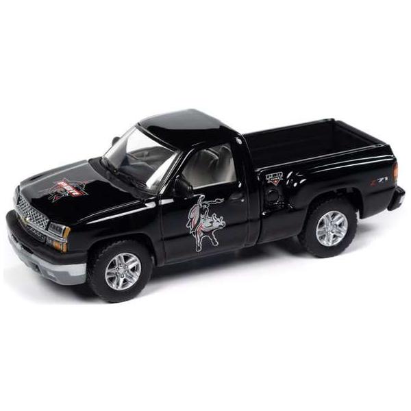 在庫状況：お取り寄せ/2025年02月 発売/※画像はイメージです。実際の商品とは異なる場合がございます。Auto World　Big Country 1/64 2003 シェビー シルバラード ステップサイド PBR ブラック です。