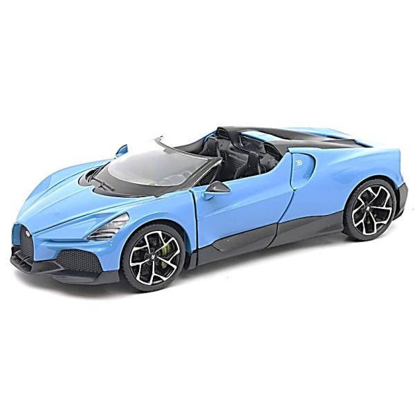 在庫状況：お取り寄せ/2025年12月 発売/※画像はイメージです。実際の商品とは異なる場合がございます。WELLY 1/24 ブガッティ W16 ミストラル ブルー です。