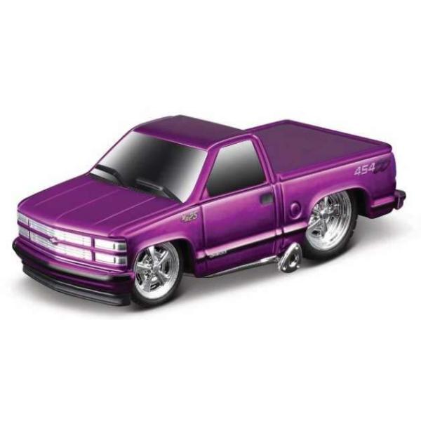 在庫状況：お取り寄せ/2025年11月 発売/※画像はイメージです。実際の商品とは異なる場合がございます。Maisto マッスル マシーンズ　シリーズ 1/64 MM 1993 シボレー 454 SS ピックアップ リキッドパープル 25t...