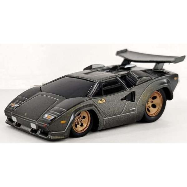 在庫状況：お取り寄せ/2025年11月 発売/※画像はイメージです。実際の商品とは異なる場合がございます。Maisto マッスル マシーンズ　シリーズ 1/64 MM ランボルギーニ カウンタック フラットグレイ 25th アニバーサリーです。