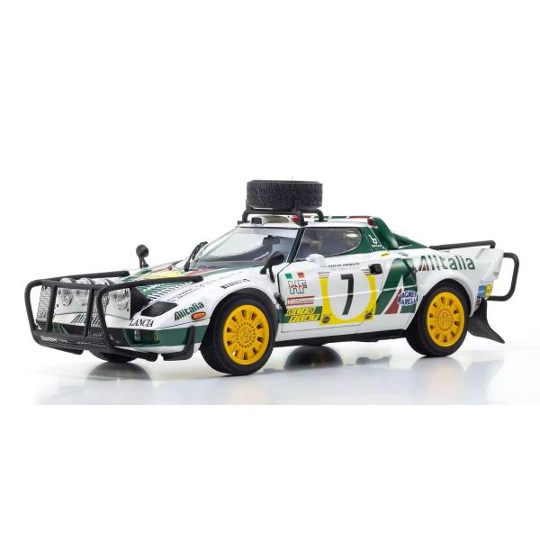 在庫状況：在庫僅少/2026年03月 発売/※画像はイメージです。実際の商品とは異なる場合がございます。京商オリジナル 1/18 ランチア ストラトス HF サファリ 1977 #7 です。