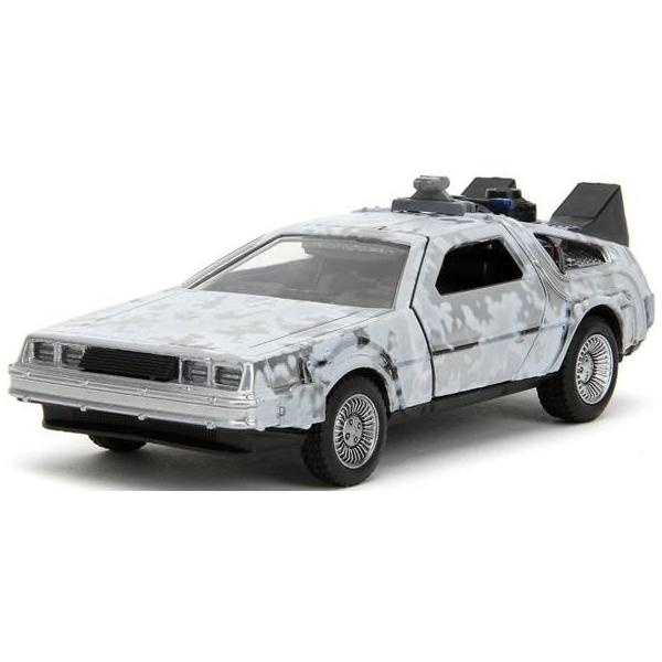 在庫状況：お取り寄せ/2025年10月 発売/※画像はイメージです。実際の商品とは異なる場合がございます。Jada Toys HOLLYWOOD RIDES シリーズ 1/32 BTTF タイムマシーン デロリアン 凍結仕様 です。