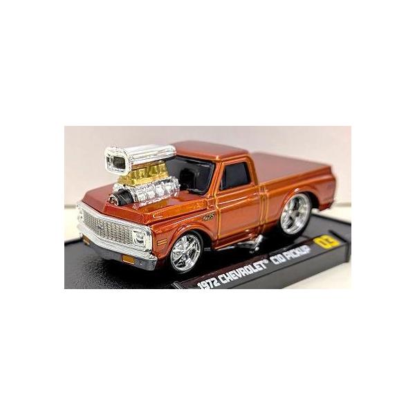 在庫状況：お取り寄せ/2026年01月 発売/※画像はイメージです。実際の商品とは異なる場合がございます。Maisto 1/64 MM シボレー(R) C10 ピックアップ 1972 メタリックオレンジ 25thアニバーサリー です。