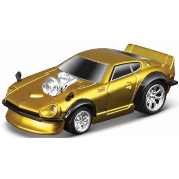 在庫状況：在庫僅少/2026年01月 発売/※画像はイメージです。実際の商品とは異なる場合がございます。Maisto 1/64 MM ダットサン 240Z 1972 エンジン付 リキッドイエロー 25thアニバーサリー です。