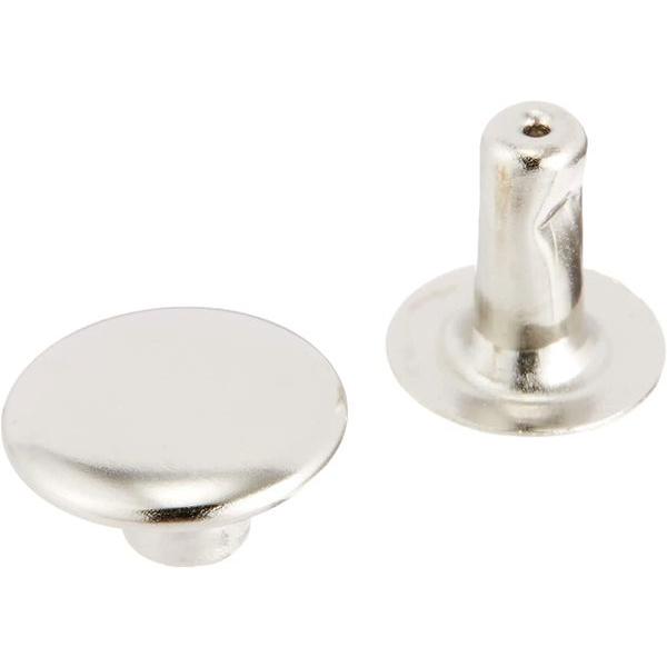 在庫状況：お取り寄せ/お届け：1〜2週間/◆接着剤以上の強度が必要となる部分の結合に使うカシメ鋲です。◆主にデザイン上存在する表面のリベットとして多く使用されています。/[F342エヌビケイ]