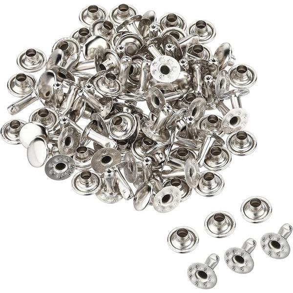 在庫状況：お取り寄せ/お届け：1〜2週間/※4種類足部分はシルバーです。◆接着剤以上の強度が必要となる部分の結合に使うカシメ鋲です。◆主にデザイン上存在する表面のリベットとして多く使用されています。/[F371エヌビケイ]