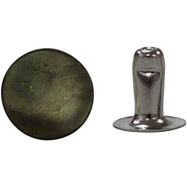 在庫状況：お取り寄せ/お届け：1〜2週間/※4種類足部分はシルバーです。◆接着剤以上の強度が必要となる部分の結合に使うカシメ鋲です。◆主にデザイン上存在する表面のリベットとして多く使用されています。/[F372エヌビケイ]