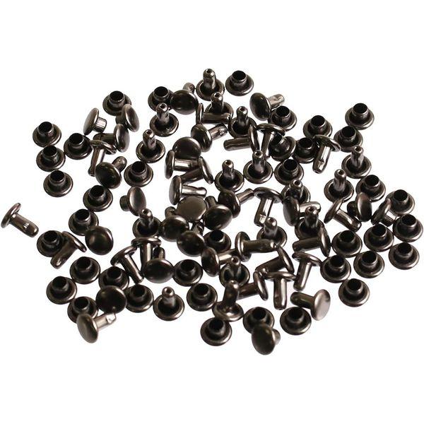 在庫状況：お取り寄せ/お届け：1〜2週間/◆打ち付けタイプの両面カシメです。◆取り付ける際は、カシメ打ち具・下受けプレートをご用意ください。◆両面カシメの場合、取り付ける生地の厚み+3mmが最適な足の長さになります。/[F3132エヌビケイ]