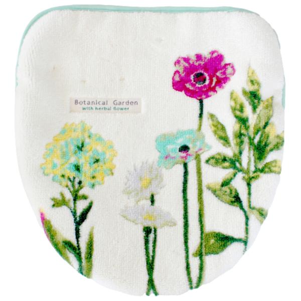 在庫状況：お取り寄せ/7日〜10日で出荷/◆油彩で描いたような特徴のあるタッチで描かれた植物をモチーフにした大胆な構図のトイレシリーズ(ボタニカルガーデン)シリーズのお揃いで使えるトイレフタカバー(ドレニモタイプ)です。/[オカ3032388]