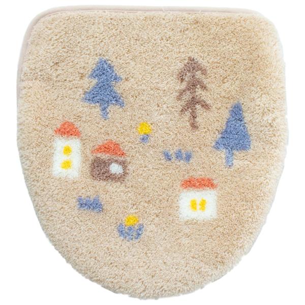 在庫状況：在庫僅少/◆ほっとする穏やかな風景を描いた北欧テイストのトイレシリーズ(ナタルシーナリー)でお揃いにできるフタカバー。◆木や家が描かれた風景はまるでふるさとの風景のような暖かみあるデザインとさりげない可愛さを感じるカラーです。/[...