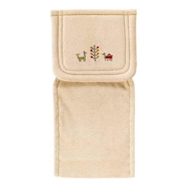 在庫状況：お取り寄せ/お届け：約2週間/◆シエラトイレシリーズでお揃いにできるトイレットペーパーホルダーカバー。◆山脈周辺でギャベを織る遊牧民からイメージした可愛いデザインが刺繍で描かれています。◆トイレ空間をエスニックテイストで彩ってくれ...