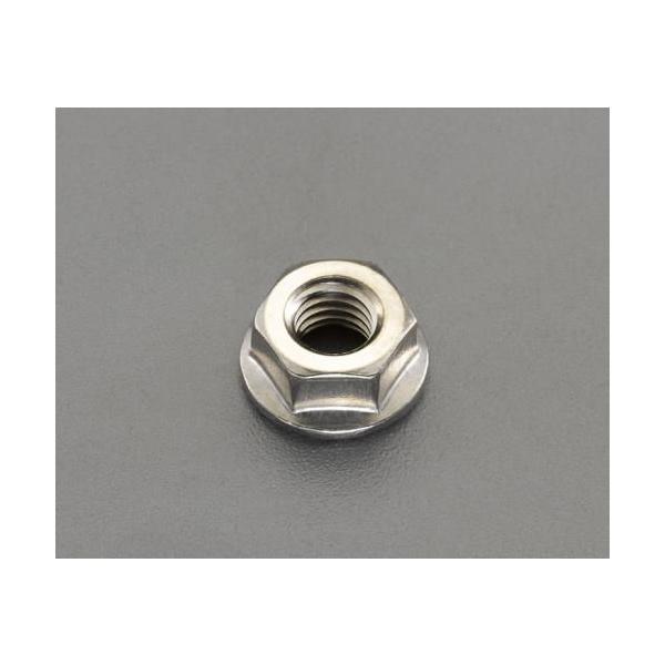 在庫状況：お取り寄せ/3日〜5日で出荷/※画像は代表画像(M6サイズ)です。※お届けする商品は(M8 フランジナット(ステンレス製/セレート付/8個))です。◆裏面にゆるみ止め効果を高める凹凸(セレート)付のフランジナット。◆並目ねじ。/[...