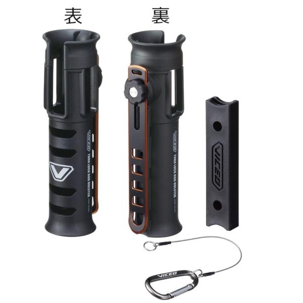 在庫状況：お取り寄せ/2023年04月 発売/◆様々な場所に取り付けて使えるロッドホルスター。◆ベルト固定式に比べて着脱が簡単で、ゲームベストやウエストポーチのベルト、Dカンなど、様々な位置への取り付けが可能。◆リールの向きを3方から選べ、...