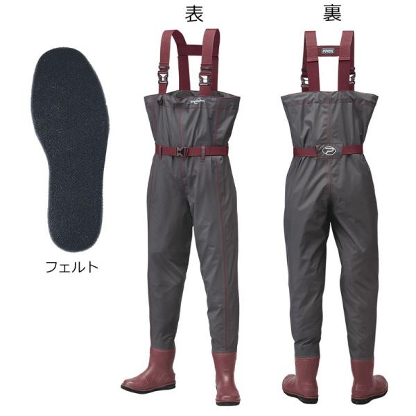 在庫状況：お取り寄せ/2023年06月 発売/※縫製品のため、サイズや自重は誤差がございます。◆深場や波しぶきも安心な胸までのチェストウェダー。◆ショート丈のブーツに透湿防水(ブリザテックPC)加工生地を使用。◆ブリザテックPCは、透湿防水...