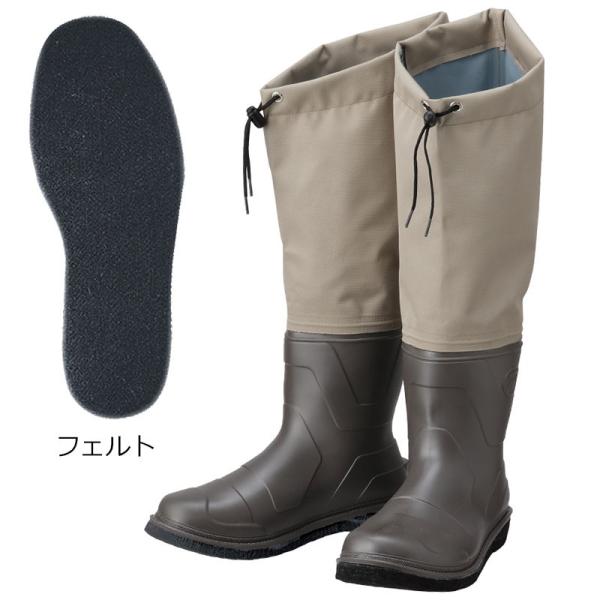 在庫状況：お取り寄せ/2023年07月 発売/◆可動性に優れたひざ下までのウェダー。◆ショート丈のブーツにテフロン撥水加工を施した生地を使用。◆ウェダーの履き口は、コードストッパーで絞り込んでの調節が可能。/[PX3372L]