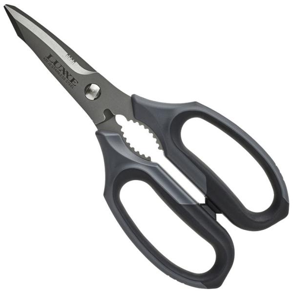 在庫状況：お取り寄せ/3日〜6日で出荷/◆分解洗浄可能!締め具や下処理用ツール◆セレーション加工により太い骨やヒレに対して滑らずPEライン、ワイヤーもサクサク切れる!◆グローブをした状態で使えるビッグホールハンドル。/[LE129ガマカツ]