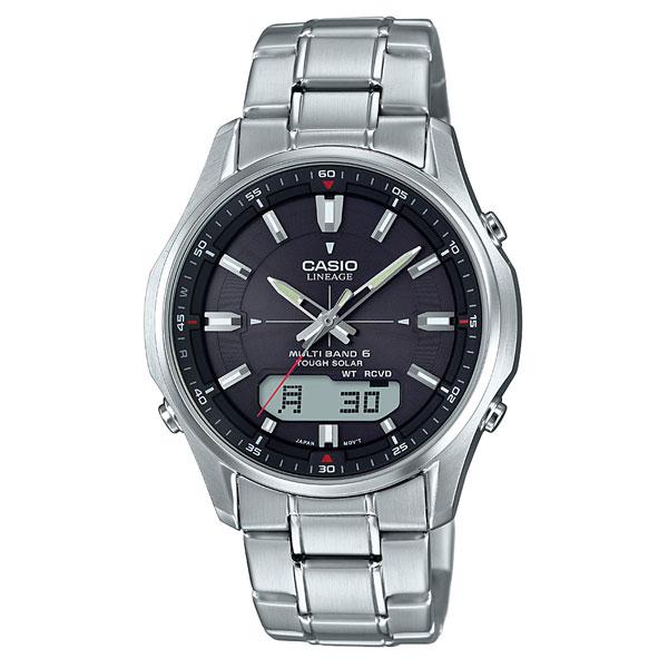 在庫状況：在庫僅少/2017年08月 発売/◆ケースサイズ：43.8×40.0mm◆5気圧防水◆ケース/バンド素材：ステンレス◆電波受信機能　◆ワールドタイム　◆ストップウオッチ　◆タイマー