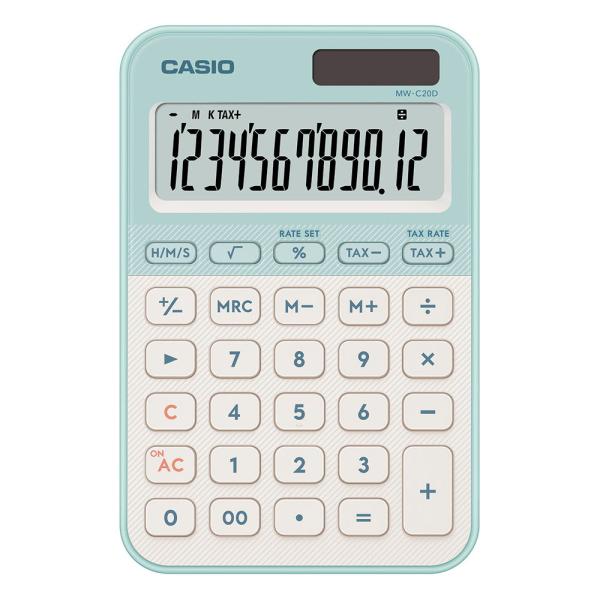 在庫状況：お取り寄せ//2025年12月 発売/◆電卓に、選ぶ楽しさと自分らしさを。/[MWC20DLGN]
