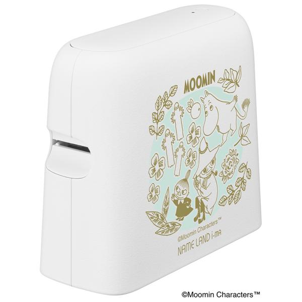 在庫状況：お取り寄せ/2025年01月 発売/※ムーミンのイラストはスマートフォンアプリのみでご使用いただけます。◆ムーミンのイラスト入りラベルが作れる◆スマホで簡単!誰でも手軽に!◆ハーフカット機能付きオートカッター/[KLSP100MM]