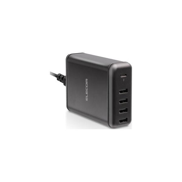在庫状況：在庫あり/◆2019年01月 発売/◆ノートPCまで充電できる、高出力30WのPower Deliveryに対応したUSB Type-Cポートを搭載。 4つのUSB Aポートと合わせて5つのUSBポートを搭載したAC充電器。/[M...