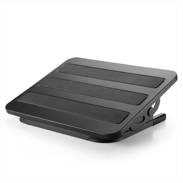 在庫状況：在庫僅少/2日〜5日で出荷◆2020年11月 発売/◆足を乗せることでデスクワーク時の姿勢改善、足への負担を軽減でき、前後-20°〜20°の角度に無段階調整できるフットレストです。/[PCAFR01BK]